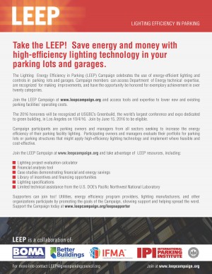 Take the LEEP – Submissions due June 15, 2016 - International Parking ...