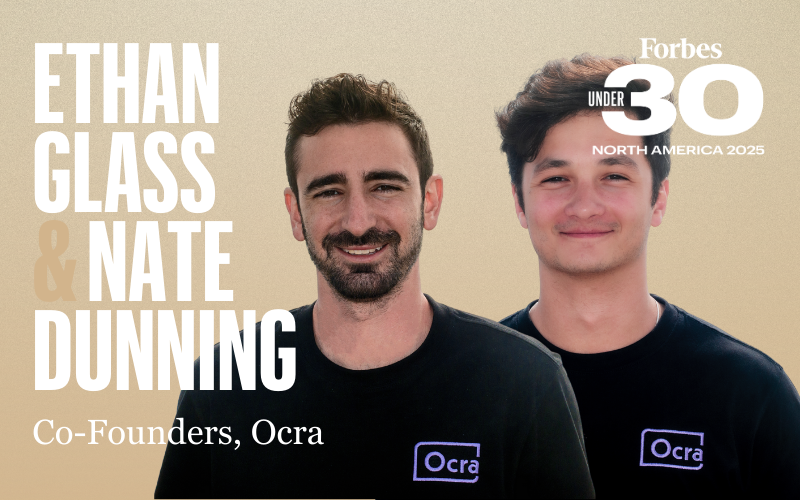 Ocra Co-Founders, Named To Forbes 30 Under 30 2025 - International ...